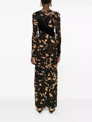 Nanushka Long-sleeved Tie-waist Maxi Dress