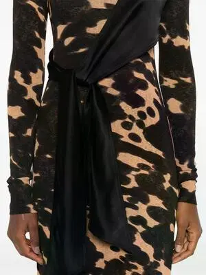 Nanushka Long-sleeved Tie-waist Maxi Dress