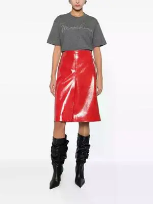 Moschino Signature Detail T-shirt - Grey
