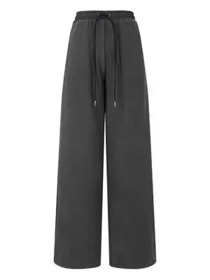 STUDIO TOMBOY Fleece Drawstring Waist Wide Leg Pants