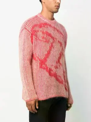 DIESEL® Abstract Knit Ribbed Jumper