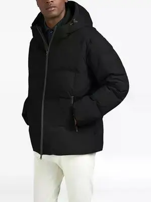 Paul & Shark Hooded Down Jacket - Black
