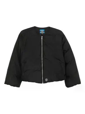 AGNES B. Logo Puffer Jacket - Black