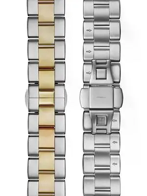 Shinola Stainless Steel Two Tone Mother-of-pearl Dial Watch