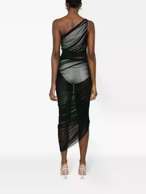 Norma Kamali Diana Asymmetric One-shoulder Gown