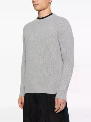 MC2 SAINT BARTH Ribbed Marine Wool Knitwear - Grey