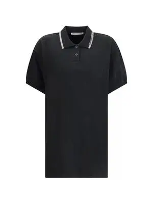 Alexander Wang Polo-collar Mini Dress - Black