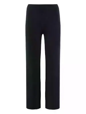 P.a.r.o.s.h Straight Leg Elasticated Waistband Trousers - Black