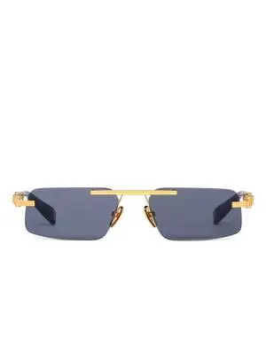 Balmain Geometric Frame Sunglasses - Black
