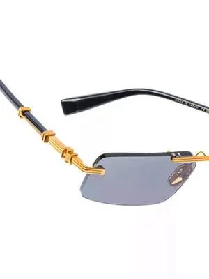 Balmain Geometric Frame Sunglasses