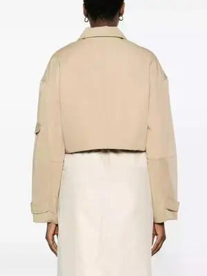 Nanushka Bracha Cropped Shirt Jacket