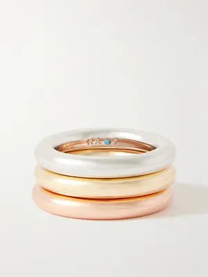 ROXANNE ASSOULIN The Tubular Set Of Three Rings - Multi