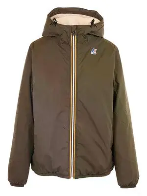 K-WAY Hooded Zip-up Jacket - Brown