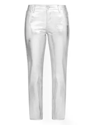 Alexandre Vauthier Metallic Finish Jeans