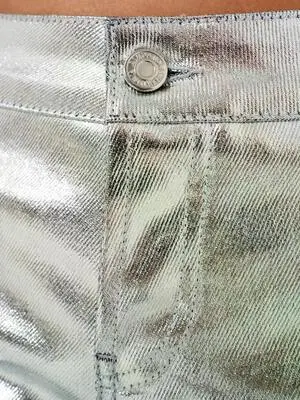 Alexandre Vauthier Metallic Finish Jeans