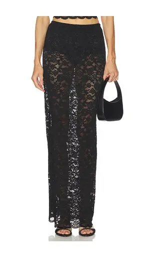 Nbd Lace Maxi Skirt - Black