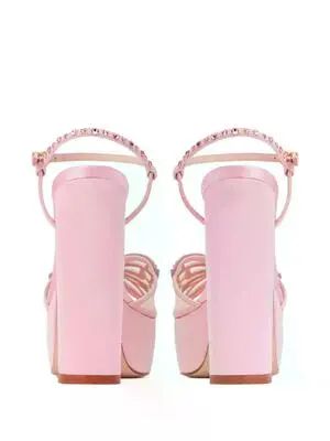SOPHIA WEBSTER 130mm Farfalla Platform Sandals - Pink