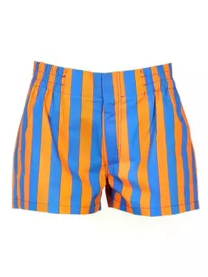 Sunnei Striped Relaxed-fit Shorts - Orange