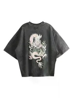 D-R-G-N Graphic-print T-shirt - Grey