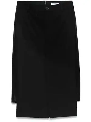 Balenciaga Layered Midi Skirt