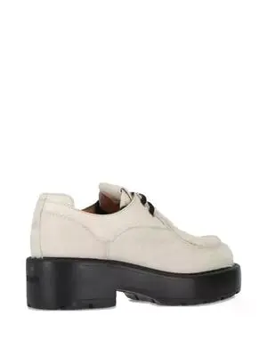 Miu Miu Platform Leather Shoes - Neutrals
