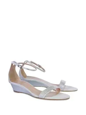 GIUSEPPE ZANOTTI Embellished Ankle-strap Wedge Sandals