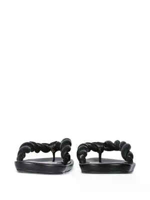 Red Valentino Twisted Open-toe Sandals - Black