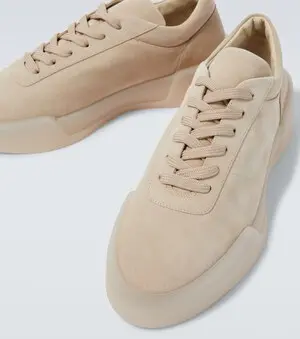 Fear Of God Aerobic Low Suede Sneakers In Oat - Beige