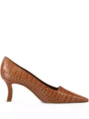 Manolo Blahnik 70mm Morailo Crocodile-effect Pumps