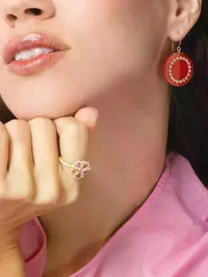 Mark Davis 18k Yellow Sapphire Earrings - Gold