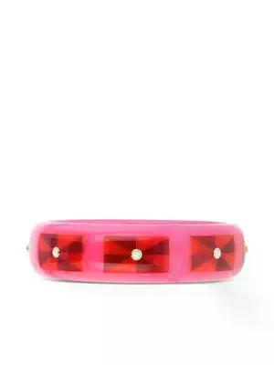 Mark Davis 18k Yellow Bakelite Bracelet With White Topaz - Gold