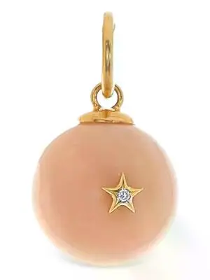 Devon Woodhill 18k Yellow Gold Morning Star Diamond And Opal Necklace - Pink
