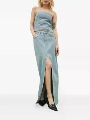 WON HUNDRED Belt-loop Maxi Skirt