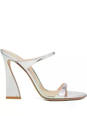 GIANVITO ROSSI Metallic Strappy Heeled Sandals