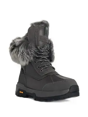 UGG Adirondack Leather Snow Boots With Sheepskin Lining
