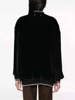 GOLDEN GOOSE Embroidered Velvet Jacket Cardigan