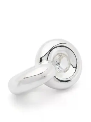 UNCOMMON MATTERS Infinity Earrings With Topaz - Silver