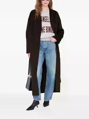 ANINE BING Embroidered Crew Neck Sweatshirt