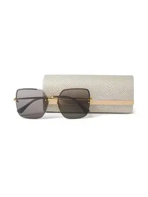 JIMMY CHOO Tavi Oversize Square-frame Sunglasses
