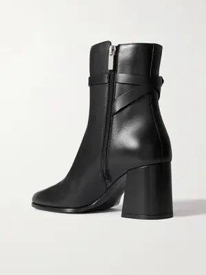 JIMMY CHOO Lawton 65 Leather Ankle Boots - Black