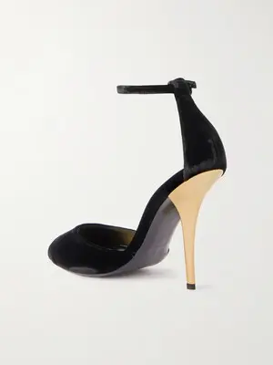 Paris Texas Jessica Velvet Stiletto Sandals