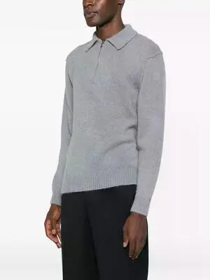 SEVEN GAUGE Zip-up Polo Collar Sweater
