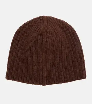 Jacquemus Espiral Logo Wool Beanie - Brown