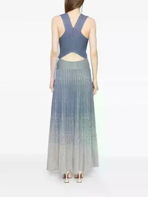 SAIID KOBEISY Degrade Knitted Dress - Blue