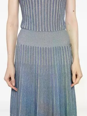 SAIID KOBEISY Degrade Knitted Dress - Blue