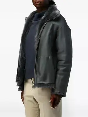 DESA 1972 Reversible Shearling Jacket - Grey