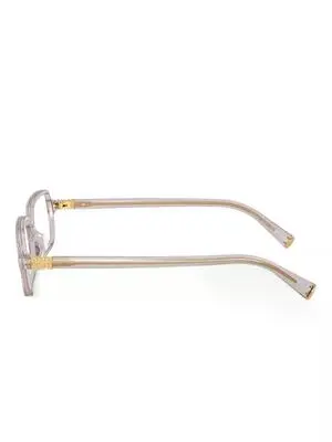 Miu Miu Rectangle Frame Glasses - Pink