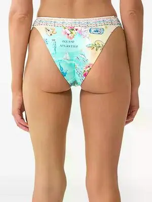 Camilla Embellished Beach Pattern Bikini Bottoms