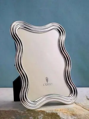 L'Objet Ripple Picture Frame - Silver