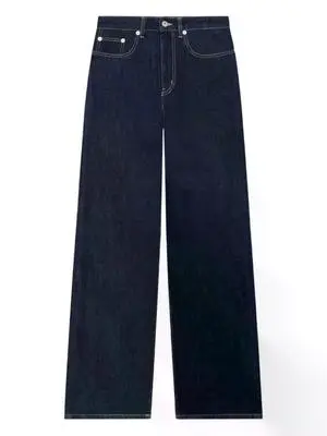 Kenzo Ayame Logo-patch Jeans - Blue